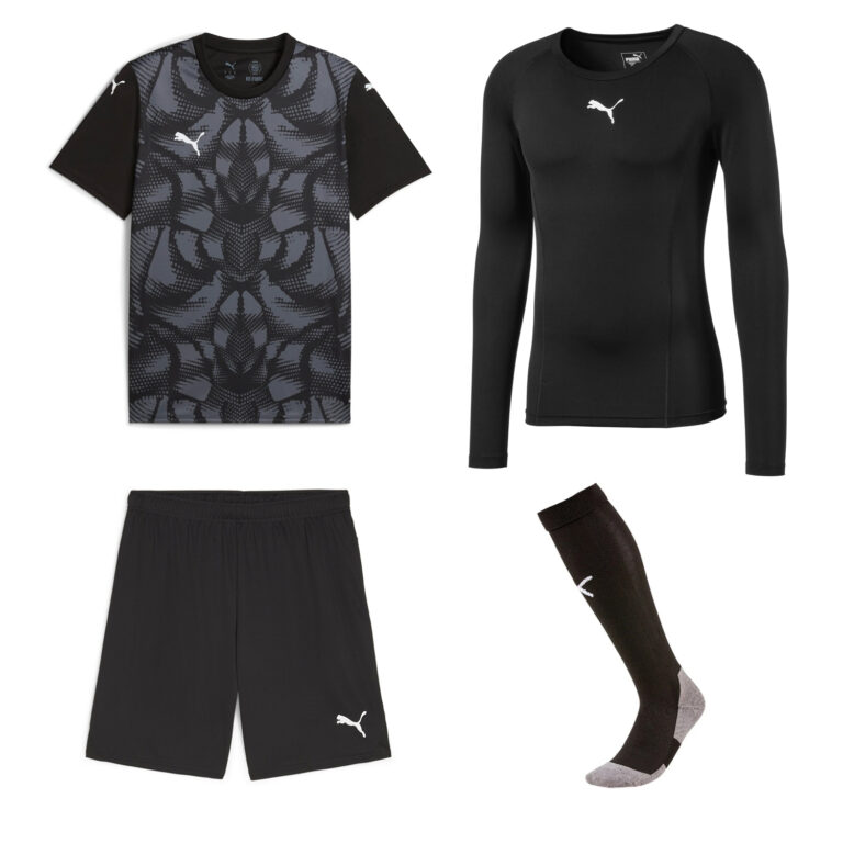 Puma Team Ultimate Keeperstenue All Black - Keepershandschoenen