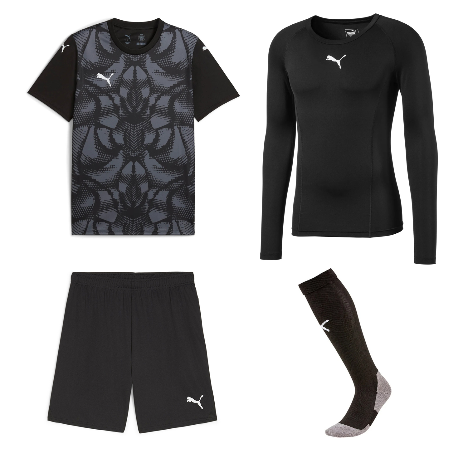 Puma Team Ultimate Keeperstenue All Black - Keepershandschoenen