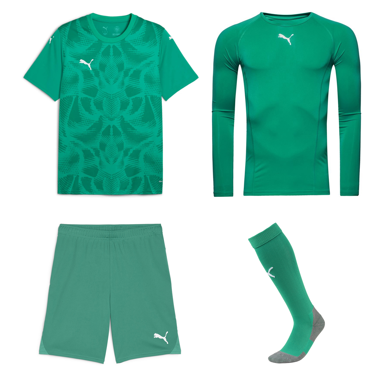 Puma Team Ultimate Keeperstenue Green - Keepershandschoenen