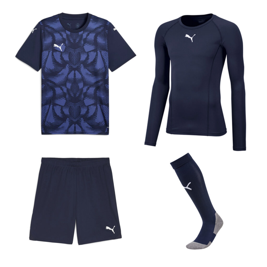 Puma Team Ultimate Keeperstenue Navy - Keepershandschoenen